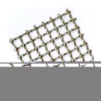 China Stainless Steel Crimped Wire Mesh 4.8mm Wire Diameter 20.6mm Aperture for Industrial Screening and Filtration for sale