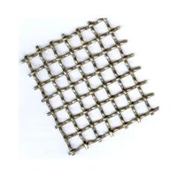 China Stainless Steel Crimped Wire Mesh with 4.8mm Wire Diameter and 20.6mm Aperture for Industrial Screening and Decoration for sale