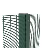 China Galvanized 358 Security Fence Panel 76.2x12.7mm Mesh 3.0-5.0mm Wire Thickness for Industrial Perimeter Protection for sale