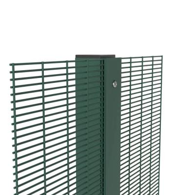 China Galvanized 358 Security Fence Panel 76.2x12.7mm Mesh 3.0-5.0mm Wire Thickness for Industrial Perimeter Protection for sale