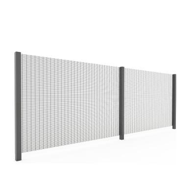 China 358 Clear View Security Fence Panel - 3.0-5.0mm Steel Wire, 76.2×12.7mm Mesh, Hot Dipped Galvanized for sale