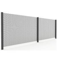 China Galvanized 358 High Security Fence 3.0-5.0mm Wire with 76.2×12.7mm Anti-Climb Mesh Panels for sale