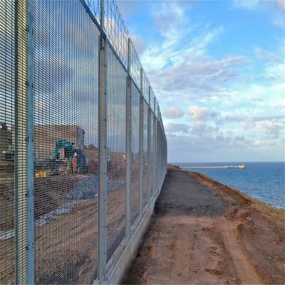 China 358 Security Galvanized Wire Mesh Fence Panel 3 Meter Height Anti-Climb with 76.2×12.7mm Mesh Size for sale