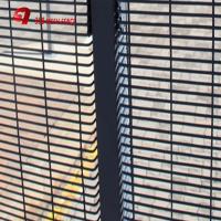 China Steel Wire Welded Mesh Airport Customized Color 358 High Security Galvanized Boundary No Anti Climb Fence Panel for sale