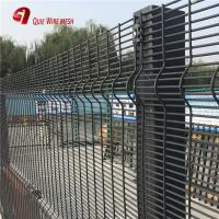 China Galvanized Fence Clear Panels Pvc Coated 358 Mesh Fencing Panels Anti Cut & Anti Climb Security Fence for sale