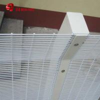 China Black Metal 358 Security Mesh Fence Powder Coated With Posts And Sustainable Fence Hardware for sale