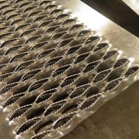 China Diamond Hole Perforated Metal Safety Grip Strut Grating For Anti Skid Catwalk for sale