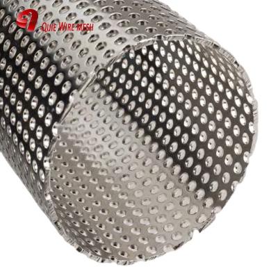 China Stainless Steel Round Hole Perforated Metal Mesh 0.3-25mm Thickness Custom Sizes for Industrial Filtration for sale