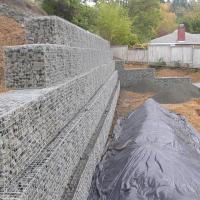 China 6x8cm Hole Seawall Protection Pvc Coated Hexagonal gabion basket for retainer wall for sale