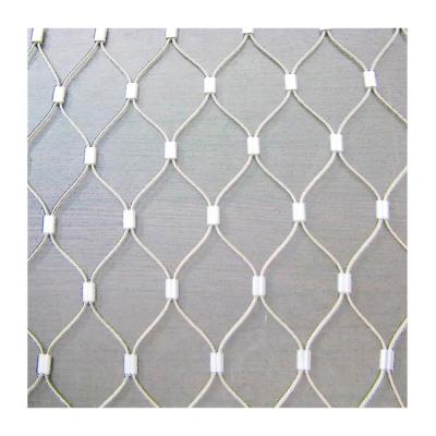 China Stainless Steel Wire Rope Mesh 1.0-4.0mm Diameter with 30-200mm Diamond Pattern | Custom Sizes Available for sale
