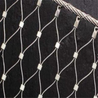 China 7x7 Stainless Steel Rope Mesh 316L - 1-5mm Wire Diameter, 30-200mm Mesh Size for Architectural Applications for sale