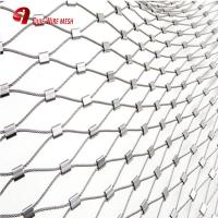China 304/316 Stainless Steel 7x7 Wire Rope Mesh - 1-5mm Diameter, 2-4 Inch Openings for Aviary, Zoo & Architectural Applications for sale