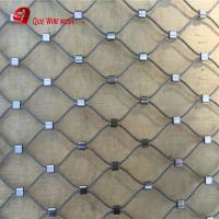 China SS304 316 Stainless Steel Wire Rope Mesh 1-5mm Diameter with 2-4 Inch Diamond Openings for Aviary and Architectural Applications for sale