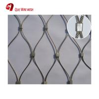 China Stainless Steel Wire Rope Mesh 1-5mm Diameter with 30-200mm Mesh Size for Zoo Enclosures and Architectural Applications for sale