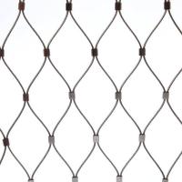 China Stainless Steel Wire Cable Net Rope Mesh AISI SS316 Ferrule Diamond for sale