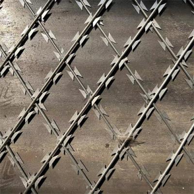 China Concertina Razor Wire Fencing - BTO-10 to CBT-65 Models with 0.5-0.6mm Blade Thickness and 2.5mm Core Wire for sale