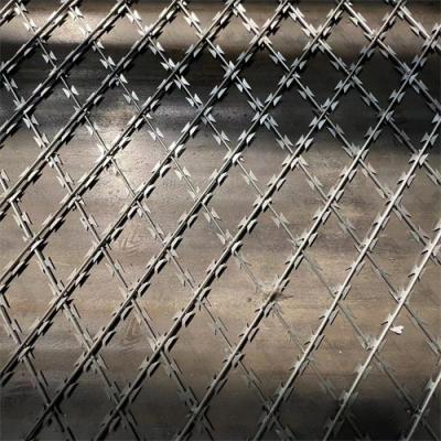 China Stainless Steel Razor Wire Fencing - 0.5mm Blade Thickness, 2.5mm Core Diameter - Hot Dipped Galvanized Security Barrier for sale