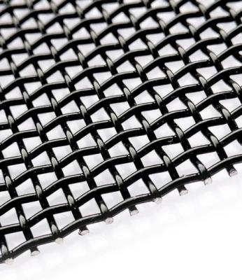 China Black Powder Coated SS 316 Security Screen Mesh with 2.148 Ton Impact Resistance for Window Protection for sale