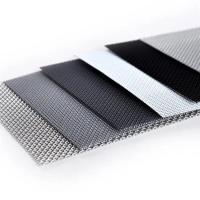 China SS316 Black Coated Stainless Steel Security Screen Mesh with 2.148 Ton Impact Resistance for Doors and Windows for sale