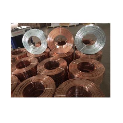 China Copper Plated Galvanized Flat Wire Stitching 16# 17# 18# for Corrugated Box Carton Packaging for sale