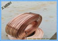 China 2.25x0.5mm Copper Coated Flat Stitching Wire - Electro Galvanized Binding Wire with 400 MPa Strength for Carton Packaging for sale