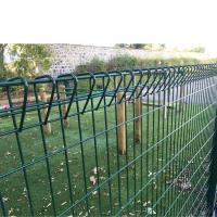 China 3D Curved Welded Mesh Fence 630-2430mm Height with 4-5mm Wire Diameter | Black Security Fencing for sale