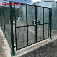 China 358 Anti-Climb Security Fence Gate 3.0-4.0mm Wire 76.2x12.7mm Mesh Hot-Dipped Galvanized for sale