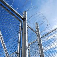 China Safety Residential Closed Edge Steel 8ft High galvanized used chain link fence for sale for sale