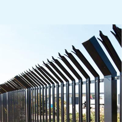 China 2023 Ornamental Iron Fence Panel 1.2m-3m Height with Hot-Dipped Galvanized Steel Construction for sale
