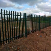 China Hot Dipped Galvanized Palisade Fence 1.2m-3m Height with 2-4mm Pale Thickness for Security Applications for sale