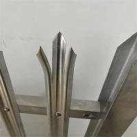China Hot Dipped Galvanized Palisade Fence 1.2m-3m Height with 2-4mm Pale Thickness for Security Applications for sale