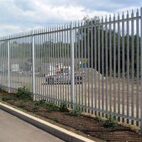 China Hot Dipped Galvanized Palisade Fence 1.2m-3m Height with 2-4mm Pale Thickness for Security Applications for sale