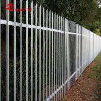 China China 2.7m Industrial Black Colored Triangle Spear Top Galvanized Black Security Steel Palisade Fencing for sale