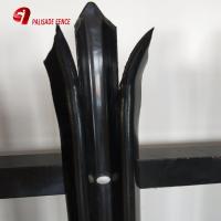 China Park Green Color Pvc Security Palisade Fence Pales for sale