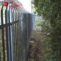 China Park Green Color Pvc Security Palisade Fence Pales for sale