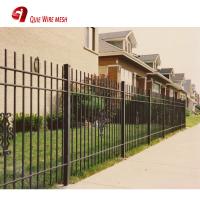 China Durable Steel 6ft Metal Heat Treated Pressure Treated Wrought Iron Fence for sale