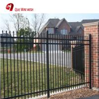 China Durable Steel 6ft Metal Heat Treated Pressure Treated Wrought Iron Fence for sale
