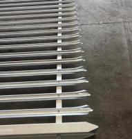 China 2700mm High Industrial Security Triangle Spear Top Galvanized Steel Metal Palisade Fence Low Carbon Steel Iron W Wall 15 Years for sale