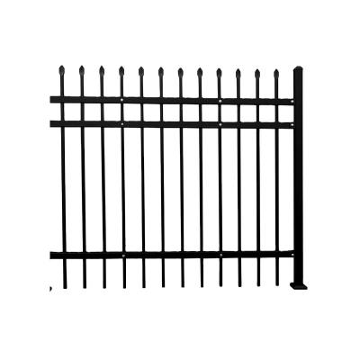 China Wrought Iron Driveway Gate with 3-Foot Spearhead Design - 2980mm Width, Powder Coated Security Fence for sale