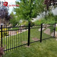 China Residential Metal Steel Wrought Iron Ornamental Fence for Garden / Yard for sale