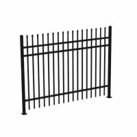 China Galvanized Steel Security Fencing 2400mm x 2100mm with 80x80mm Posts and Lifetime Coating Protection for sale