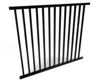 China Hot Dip Galvanized Tubular Picket Fence 1.8x2.4m Carbon Steel with AKZO NOBEL Powdercoat Finish for sale