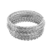 China Bto-22 Galvanized Razor Barbed Wire Coils with Loops Dia 600 mm Used Garden Fence for Anti-Piracy for sale