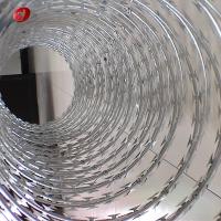China Bto-22 Galvanized Razor Barbed Wire Coils with Loops Dia 600 mm Used Garden Fence for Anti-Piracy for sale