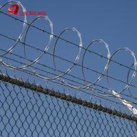 China Bto-22 Galvanized Razor Barbed Wire Coils with Loops Dia 600 mm Used Garden Fence for Anti-Piracy for sale