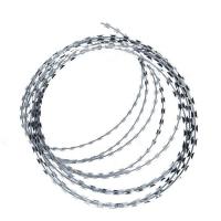 China 450mm Hot Dipped Galvanized Concertina Razor Wire Barbed Wire for Durable Outdoor Safety for sale
