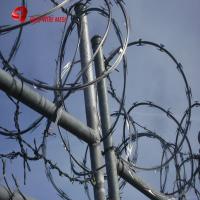 China 450mm Hot Dipped Galvanized Concertina Razor Wire Barbed Wire for Durable Outdoor Safety for sale