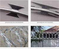 China Direct Manufacturer Galvanized Razor Barbed Wire/Concertina Blade Fencing Security Wire Roll for sale
