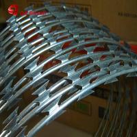 China Customization Security Razor Galvanized Barbed Wire Hot Galv Barbed Wire Entanglementwith Clips for sale