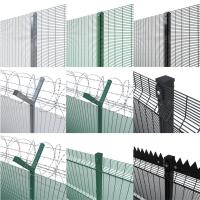China 358 High Security Fence with Sustainable Low Carbon Steel Wire and Curved Design for sale